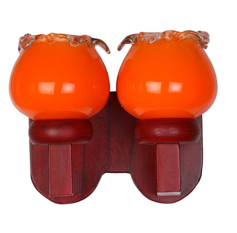 LED Compactable Wood & Glass Wall Lamp Light - BJ1, Pack Of 2 - Afast ...