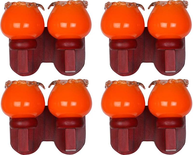 LED Compactable Wood & Glass Wall Lamp Light - BJ1, Pack Of 4 - Afast ...