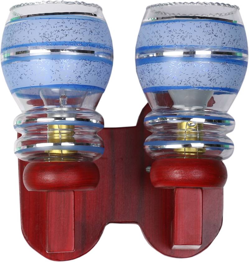 LED Compactable Wood & Glass Wall Lamp Light - BK1, Pack Of 2 - Afast ...