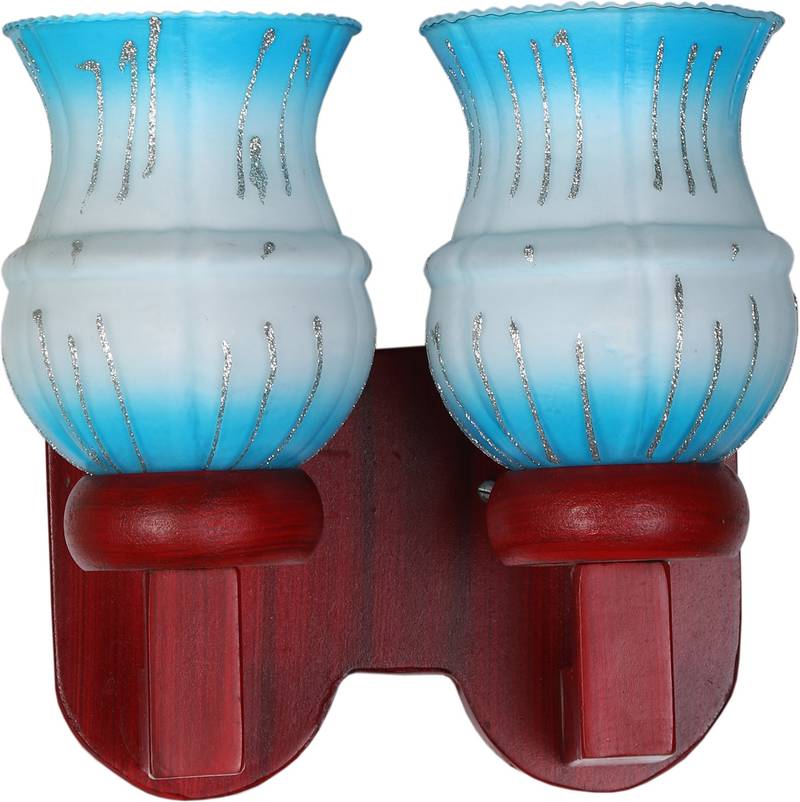 LED Compactable Wood & Glass Wall Lamp Light - BL1, Pack Of 2 - Afast ...