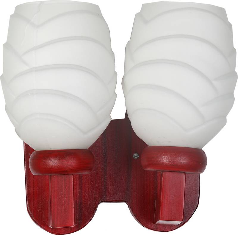 LED Compactable Wood & Glass Wall Lamp Light - BN1, Pack Of 2 - Afast ...