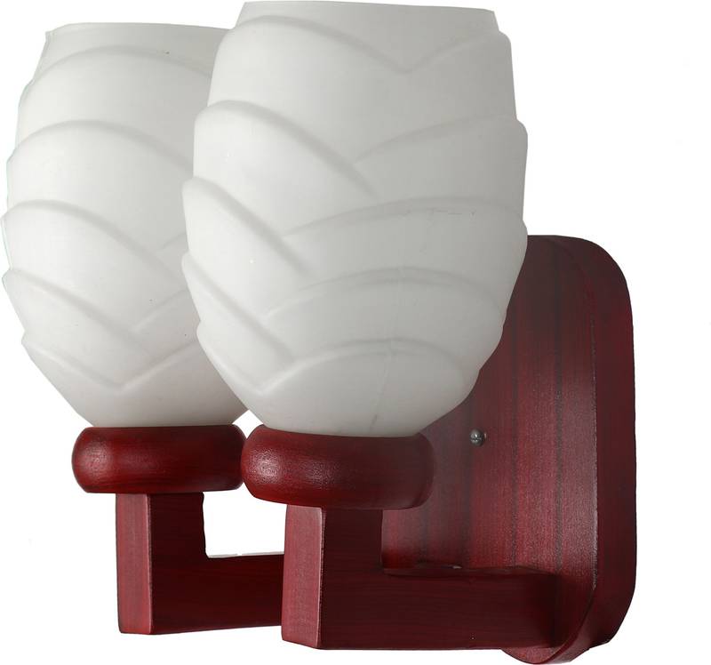 LED Compactable Wood & Glass Wall Lamp Light - BN1, Pack Of 2 - Afast ...