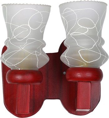 LED Compactable Wood & Glass Wall Lamp Light - BO1, Pack Of 4 - Afast ...