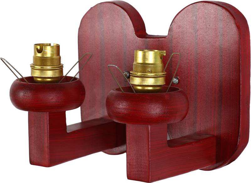 LED Compactable Wood & Glass Wall Lamp Light - BQ1, Pack Of 2 - Afast ...