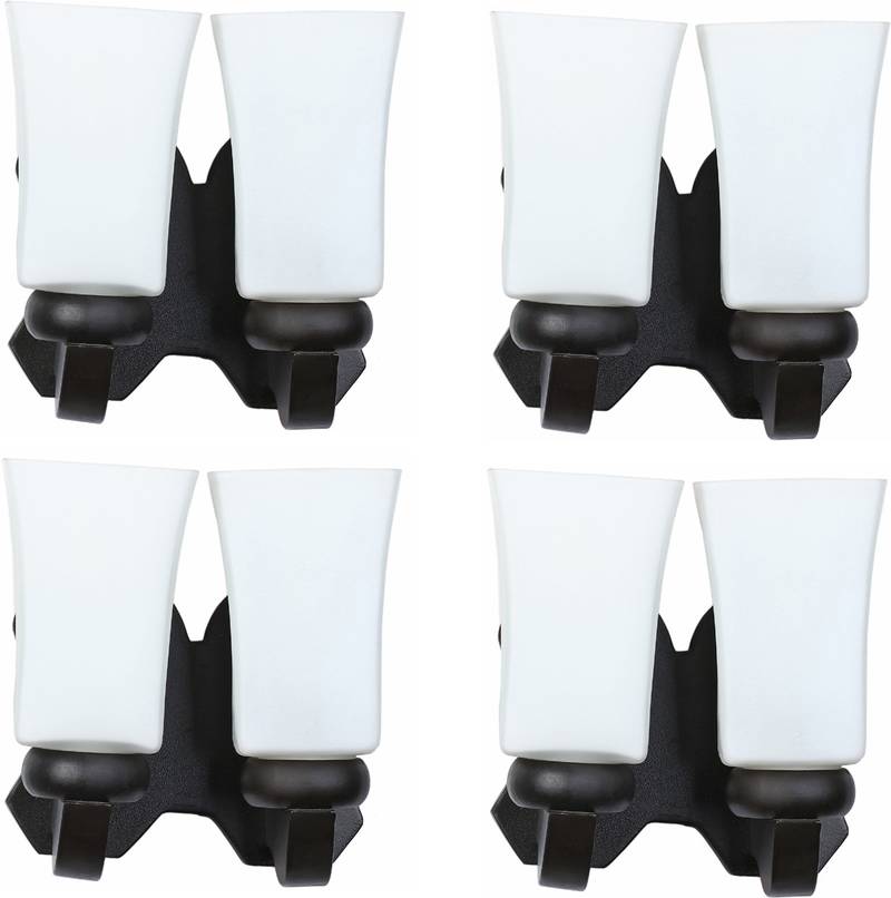 LED Compactable Wood & Glass Wall Lamp Light - CC1, Pack Of 4 - Afast ...