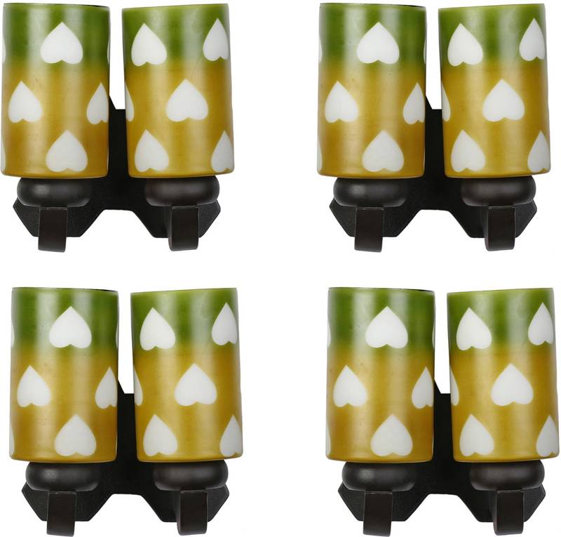 LED Compactable Wood & Glass Wall Lamp Light - CG1, Pack Of 4 - Afast ...