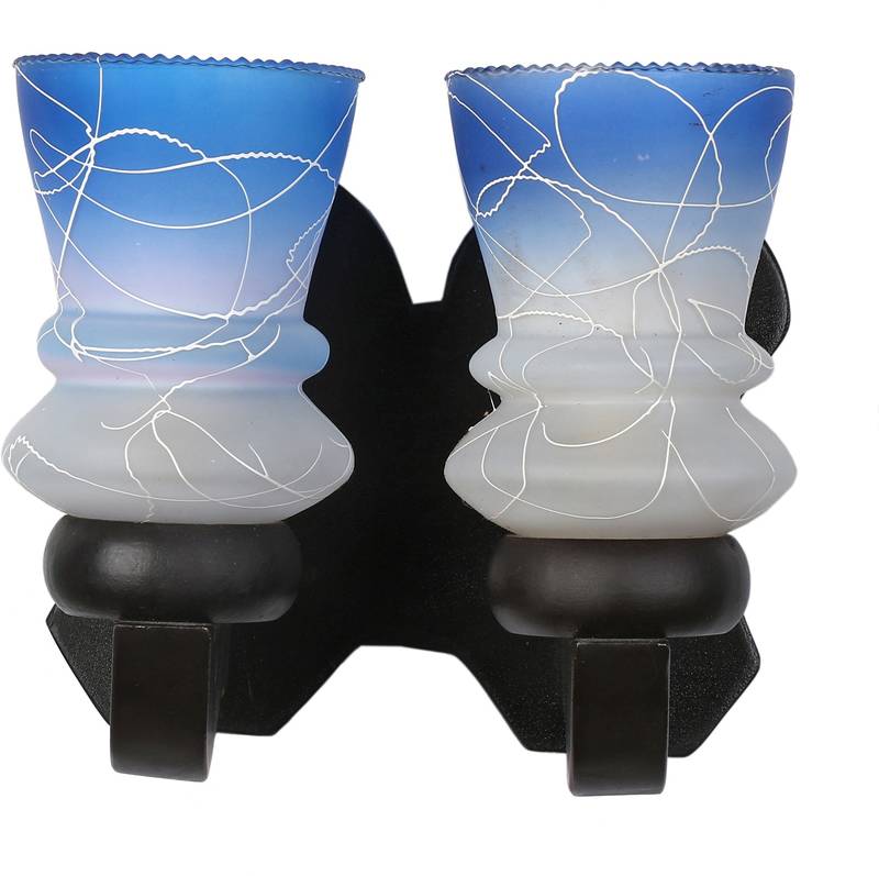 LED Compactable Wood & Glass Wall Lamp Light - CH1, Pack Of 2 - Afast ...