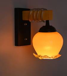 Modern Design Colorful Wood Wall Lamp/ Light With Hand Decorated Glass ...