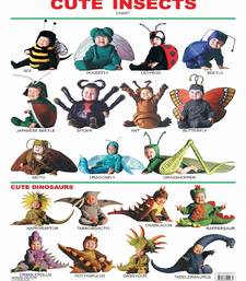 Cute Insects Reference Educational Wall Chart by Dreamland Publications ...