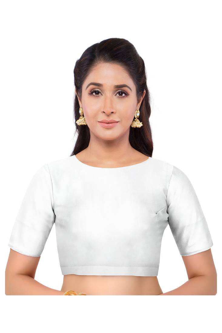 White cotton silk applic handloom saree - Mamta Saree - 3984824