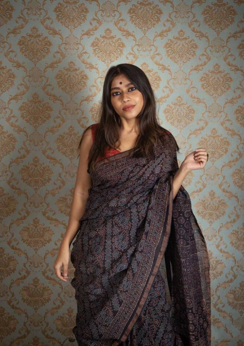 Pure Cotton Women's Sarees,Printed Cotton Sarees,Trendy Cotton Sarees ...