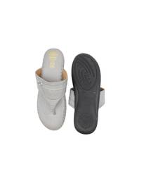 White Sole Medicated Ladies footwear-Synthetic-DRS 07-Grey - White Sole ...