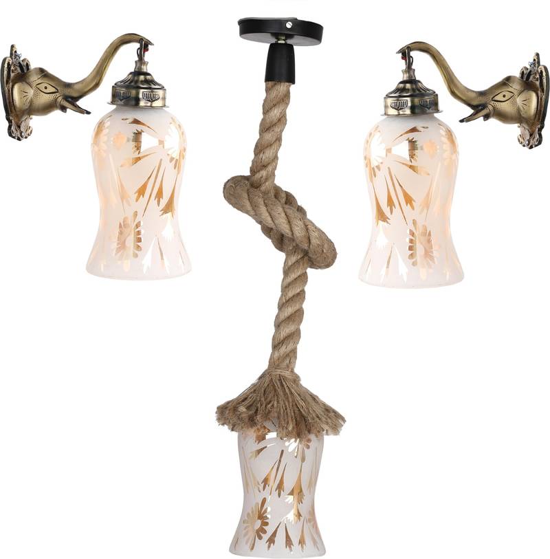 Afast New Combo 2 Elephant Shape Fitting Wall Lamp With Ceiling Lamp ...