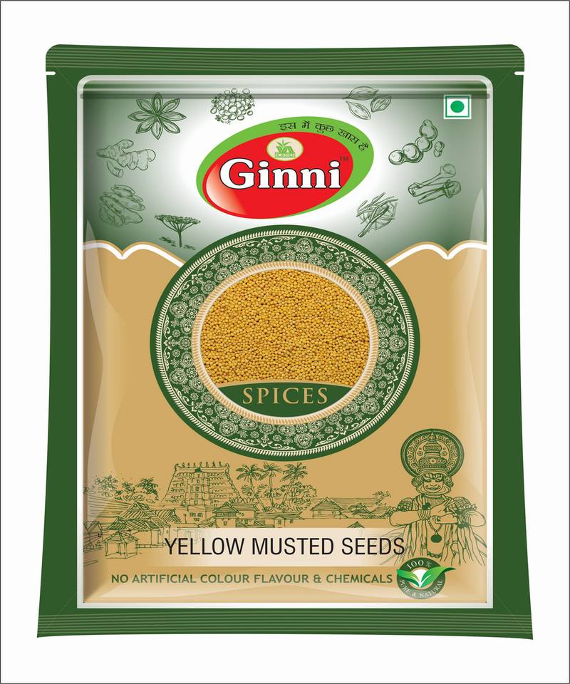 Ginni Pure & Natural Peeli Sarsoo/Yellow Mustard Seeds - 200gms - Ginni ...