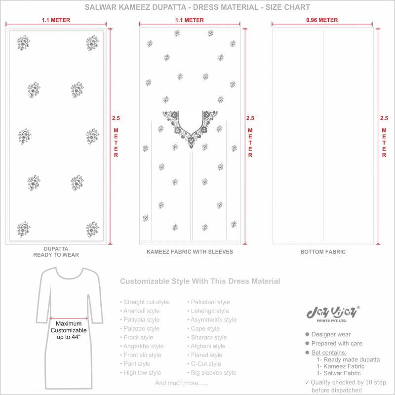 Amaz pure muga silk dark blue bandhani printed salwar suit - Jay Vijay ...