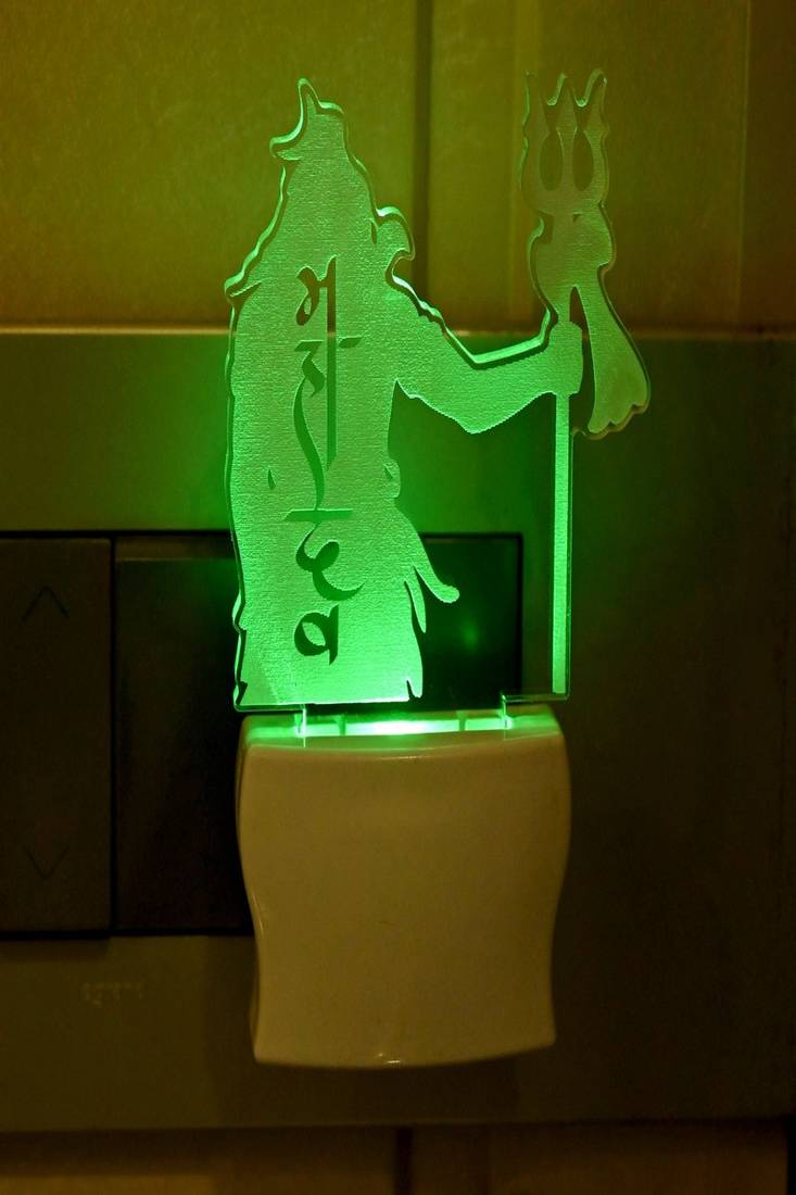 3D Illusion Effect MahadevMulti Colour LED Night Lamp - Afast - 4010192
