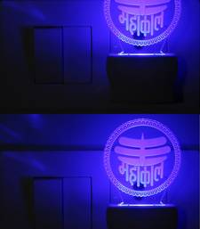 3D Illusion Effect Mahadev Mahakal LED Night Lamp (Pack Of 2) - Afast ...