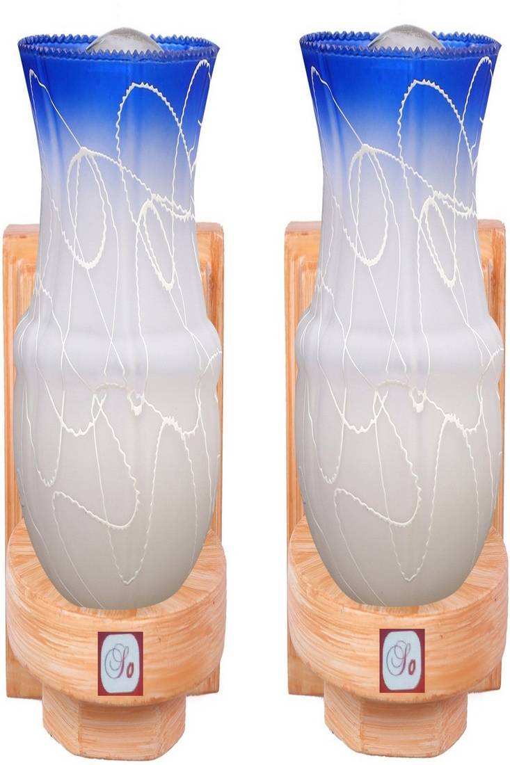 Stylish & Designer Decorative Colourful Glass Wall Lamp/ Light, Pack Of ...