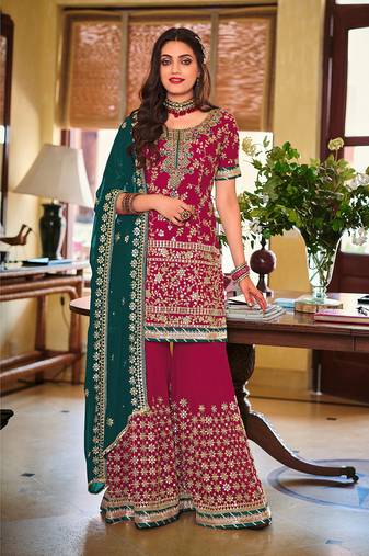 Buy Latest Design Sharara Suits & Sharara Dress Online @ Mirraw