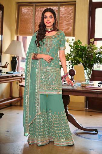 Buy Latest Design Sharara Suits & Sharara Dress Online @ Mirraw