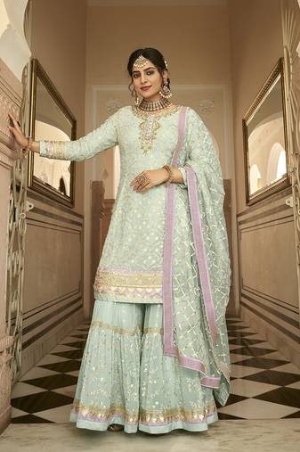 Sharara Suits - Buy Designer Sharara Dress for Women Online