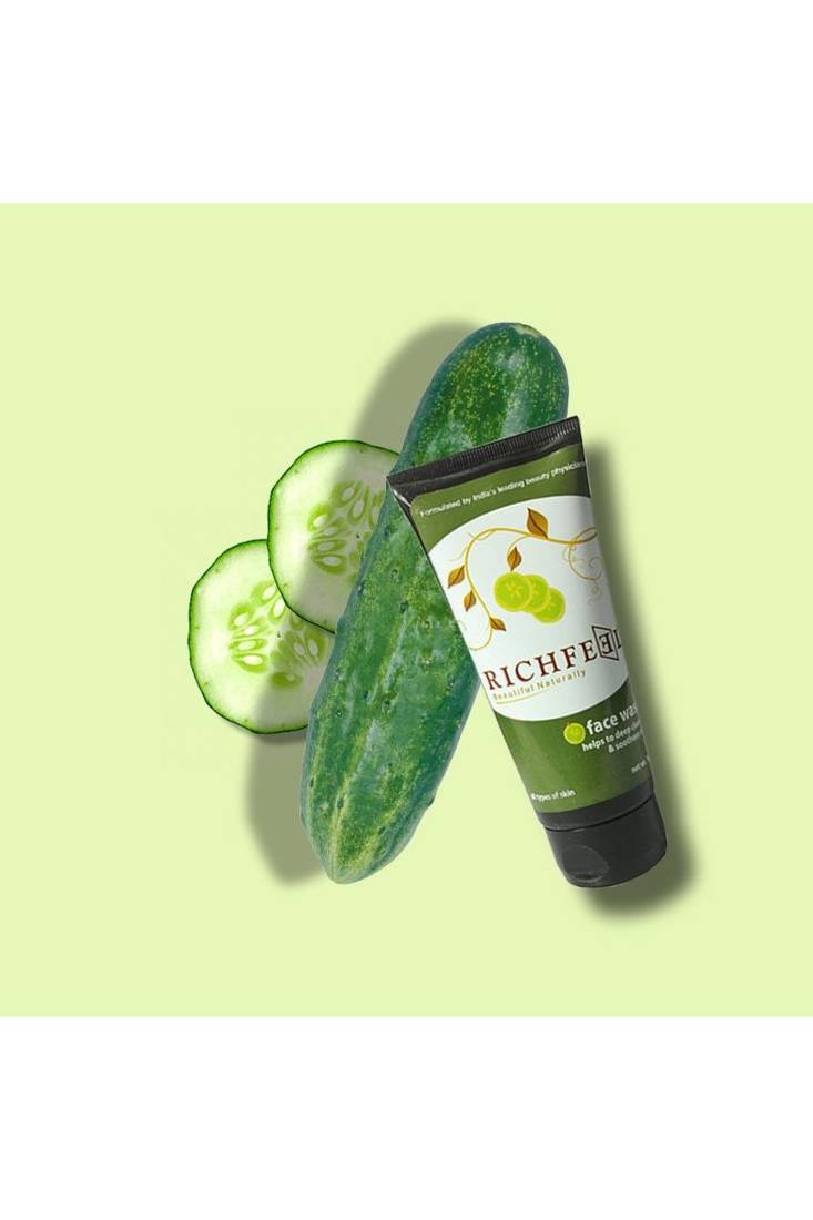 Richfeel Cucumber Face Wash 100 G - Richfeel - 4016020