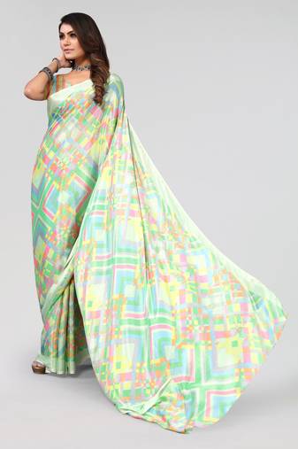 Printed Saree(Sari)Online USA, UK, Australia - Mirraw
