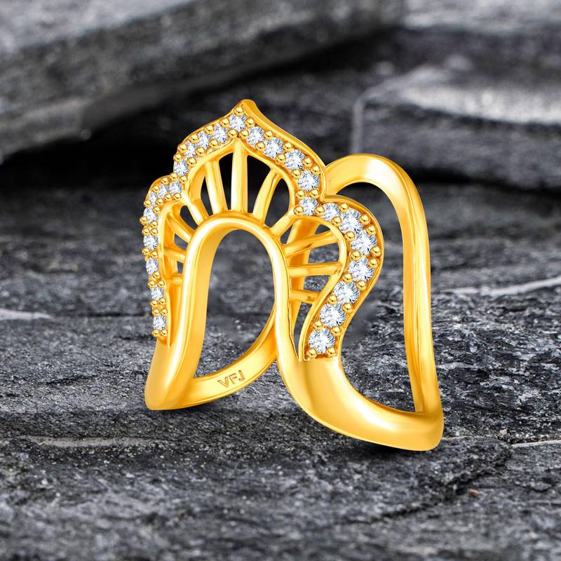 Vighnaharta traditional south indian Gold Plated finger Ghoda vanki ...