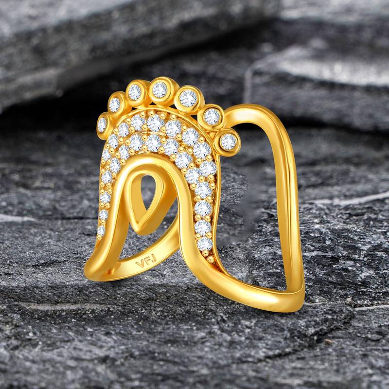 Vighnaharta traditional south indian Gold Plated finger Ghoda vanki ...