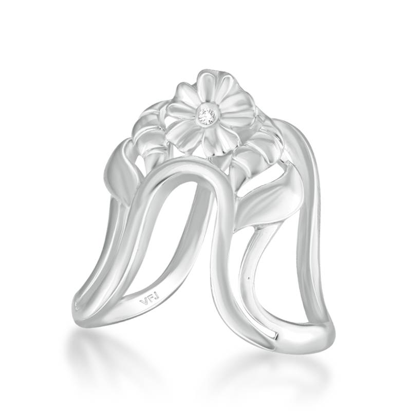 Vighnaharta traditional south indian Rhodium Plated finger Ghoda vanki ...