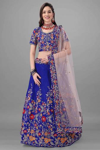 Blue Lehenga - Buy Blue Lehenga Choli Designs Online