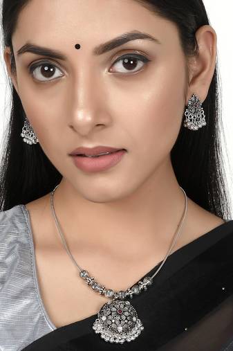 Silver Necklace Sets Online Shopping for Women at Low Prices