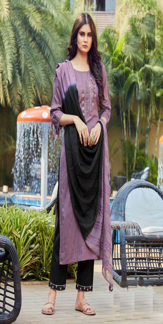 Ethnic Wevon Designer Salwaar Kameez With Embroidery And Hand Work In ...