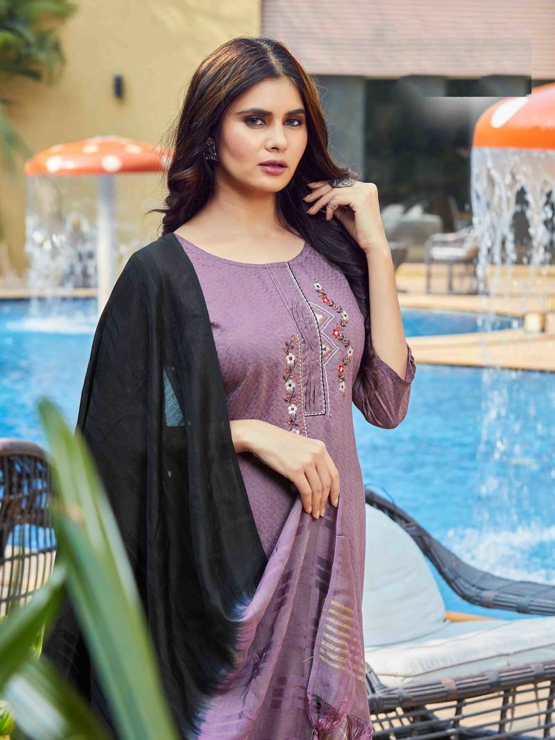 Ethnic Wevon Designer Salwaar Kameez With Embroidery And Hand Work In ...