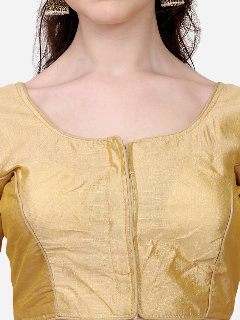 Pujia Mills Women's Phantom Silk Daily Wear Half Sleeve Round Neck ...