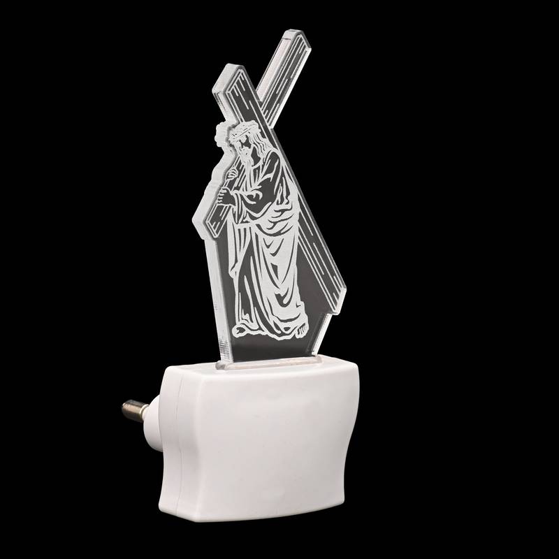 3D Illusion Effect GOD Jesus Christ Multi Colour LED Night Lamp, Pack ...
