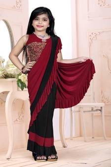 Kids Saree Online Shopping | Readymade Kids Sarees with blouse