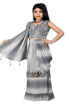 Kids Saree Online Shopping | Readymade Kids Sarees with blouse