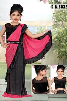 Kids Saree Online Shopping | Readymade Kids Sarees with blouse