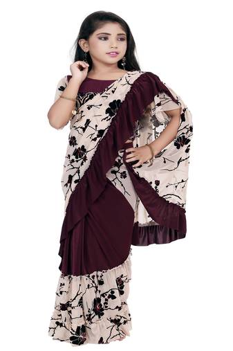 Kids Sarees Online Shopping | Readymade Kids Saree with blouse