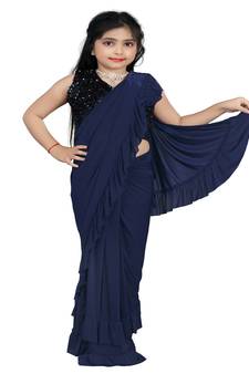 Kids Sarees Online Shopping | Readymade Kids Saree with blouse