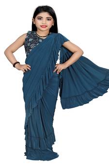 Kids Saree Online Shopping | Readymade Kids Sarees with blouse