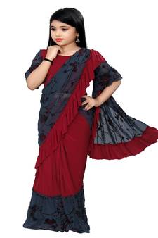 Kids Sarees Online Shopping | Readymade Kids Saree with blouse