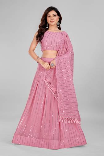 Georgette Lehenga Designs - Buy Georgette Lehenga Choli Online