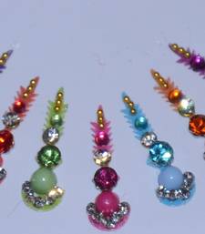 7 long bindi blue ,orange,lemon green,baby pink,skyblue,orange,purple ...