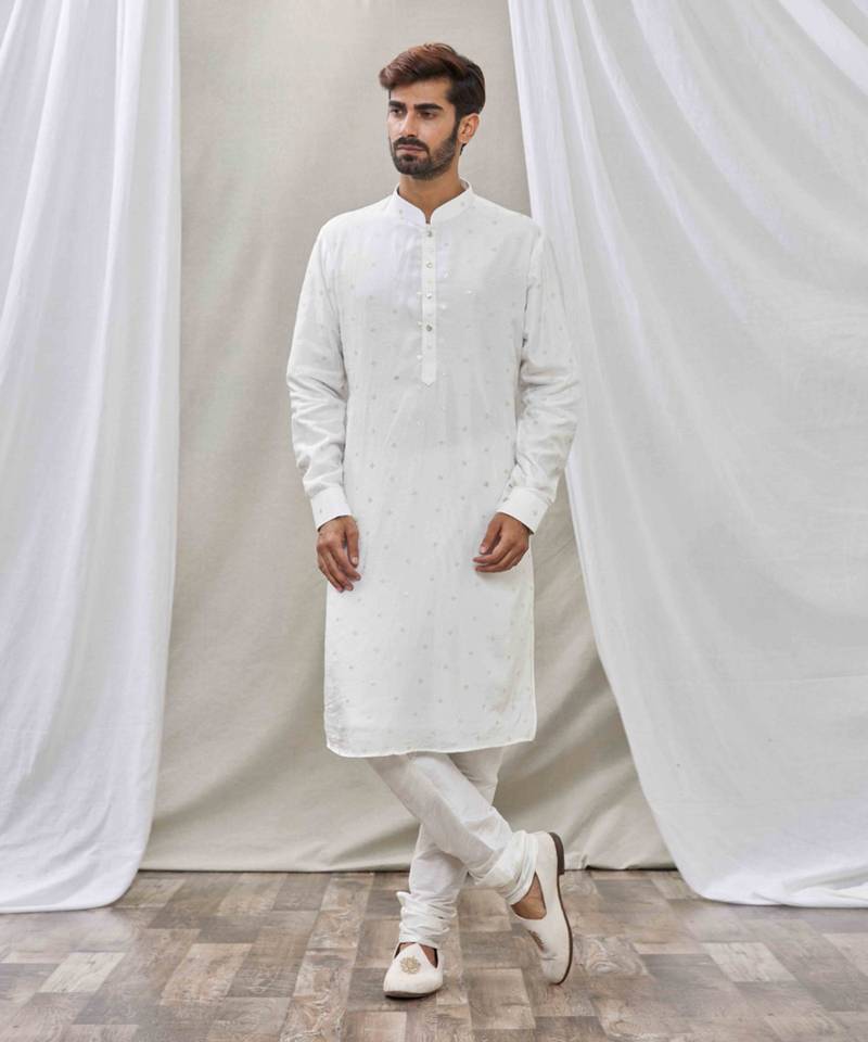 Ivory Kurta Set - RNG SAFAWALA - 3964854