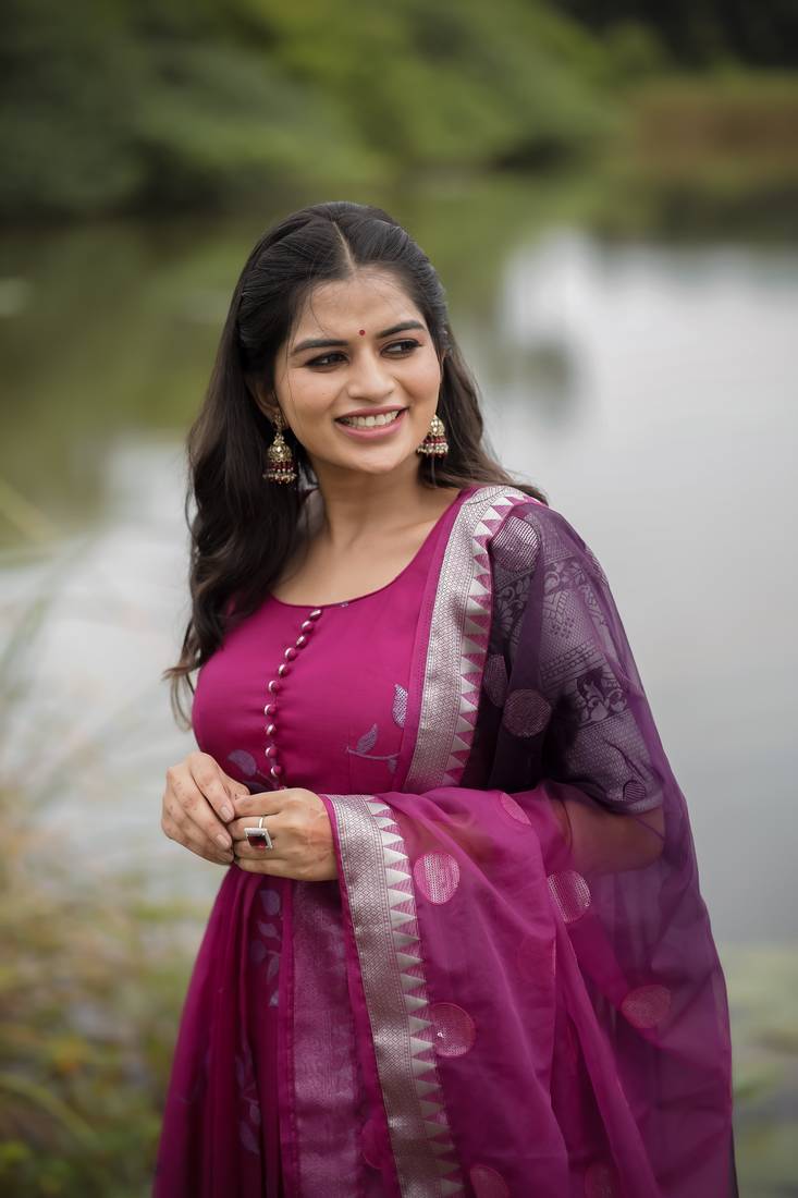 BK nitara dress with dupatta set - Bullionknot - 4080100