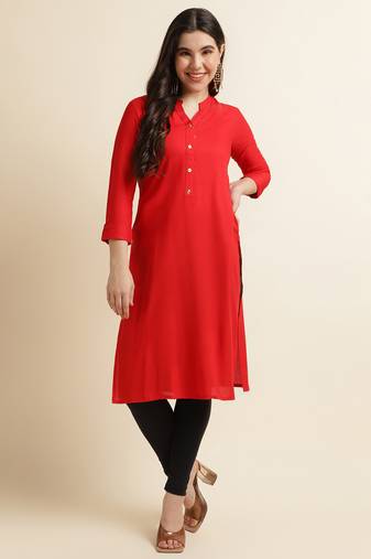Red Kurtis - Buy Designer, Plain Red Kurti & Kurta Online