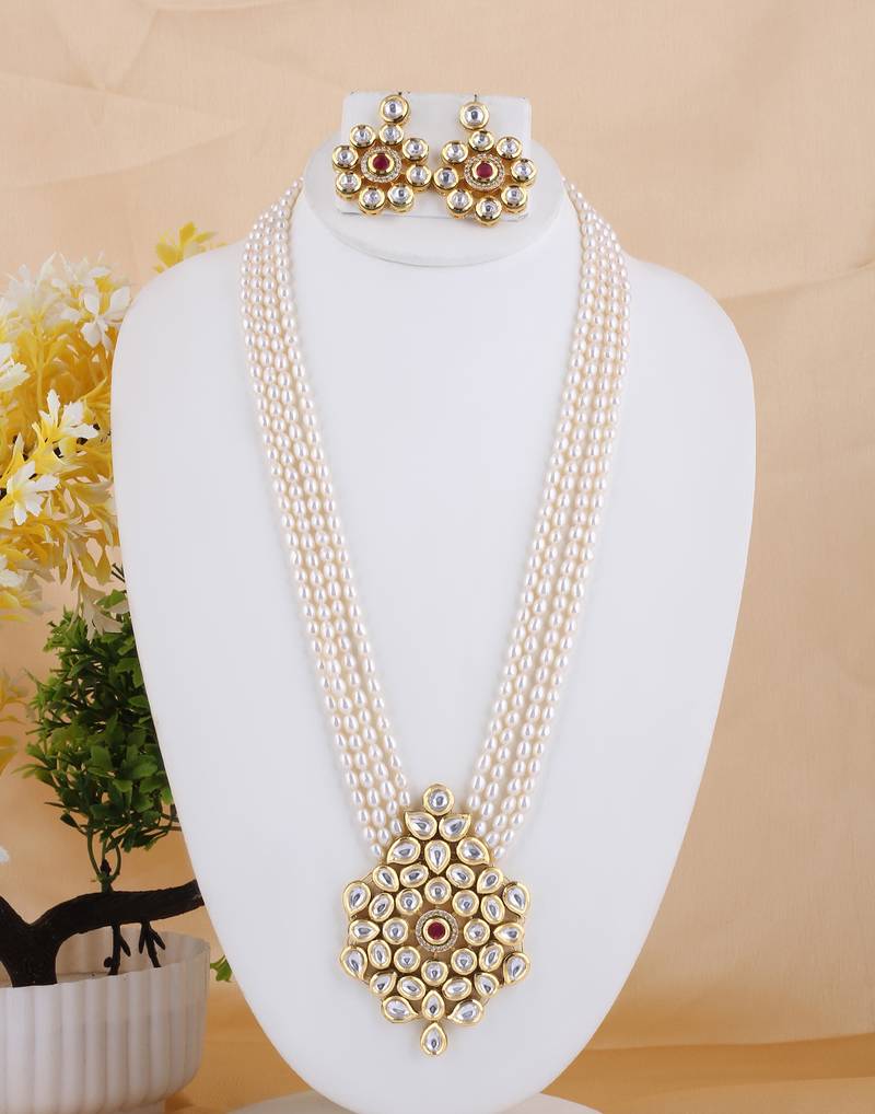 Real Natural Hyderabadi pearls Set With Certificate - Pitti Jewels And ...
