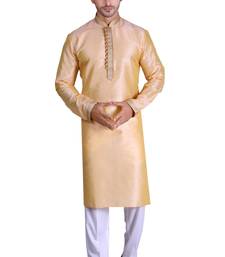 Cream color Printed kurta with payjama - KALANAGRI - 4092813